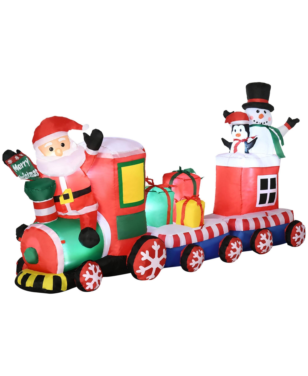 Click here for Outsunny 8 Inflatable Christmas Train W/ Santa Cla... prices