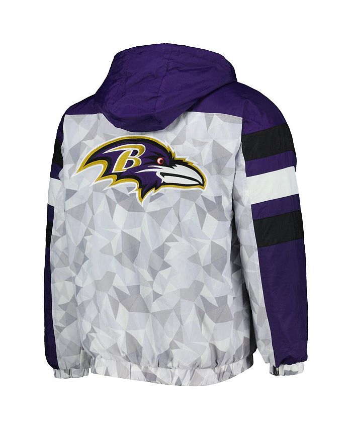 Starter Men's White and Purple Baltimore Ravens Thursday Night Gridiron ...