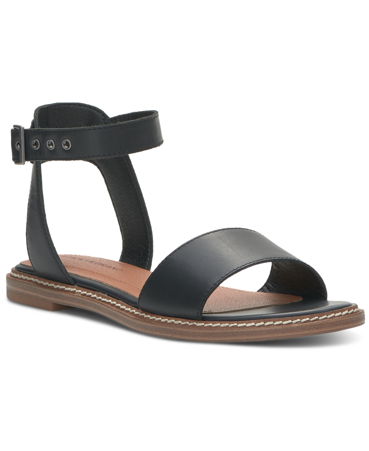 Click here for Lucky Brand Womens Kimaya Ankle-Strap Flat Sandals... prices