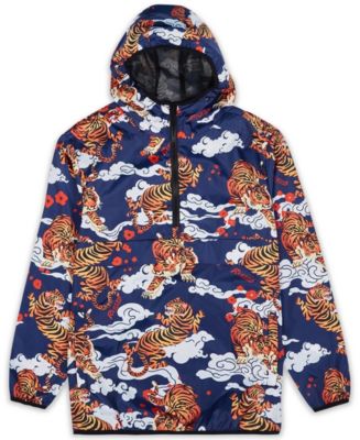 Reason Men's Big and Tall Tiger Balm Anorak Hooded Jacket - Macy's