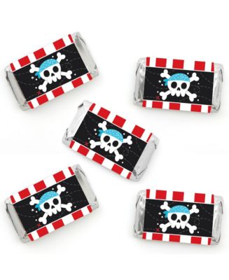 Pirate Ship Adventures Mini Candy Bar Wrapper Stickers Party Small ...