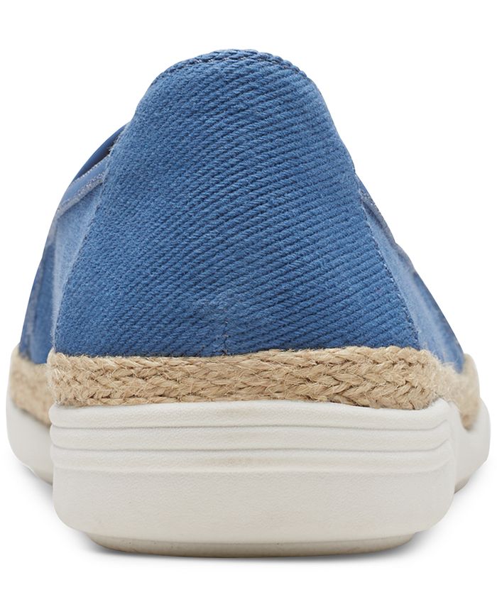 Clarks Women's Elaina Harbor Embroidered Jute-Trimmed Flats - Macy's