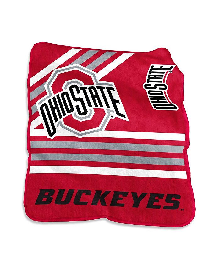 Logo Brands Ohio State Buckeyes 50'' x 60'' Team Plush Raschel Throw ...