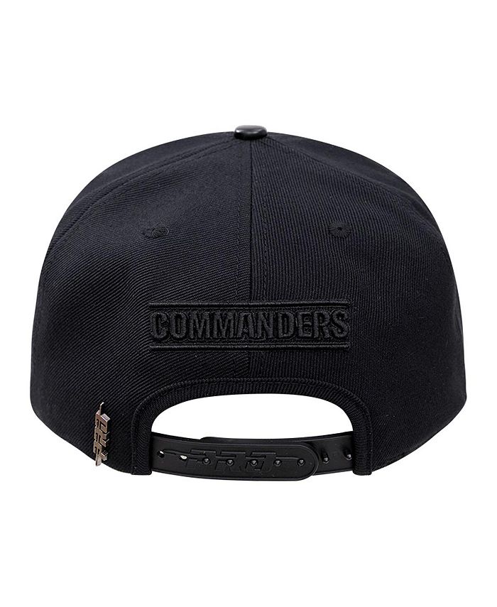 Pro Standard Men's Washington Commanders Triple Black Snapback Hat - Macy's