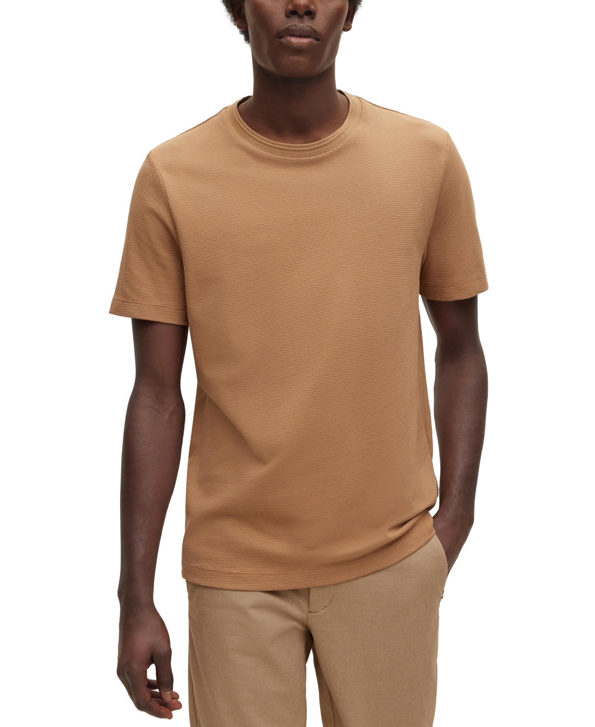 Click here for Boss by Hugo Boss Mens Bubble-Jacquard Structure T... prices