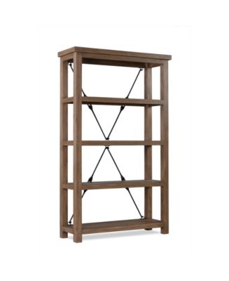 Autumn Flint Oak Home Office Open Shelving Unit - Macy's