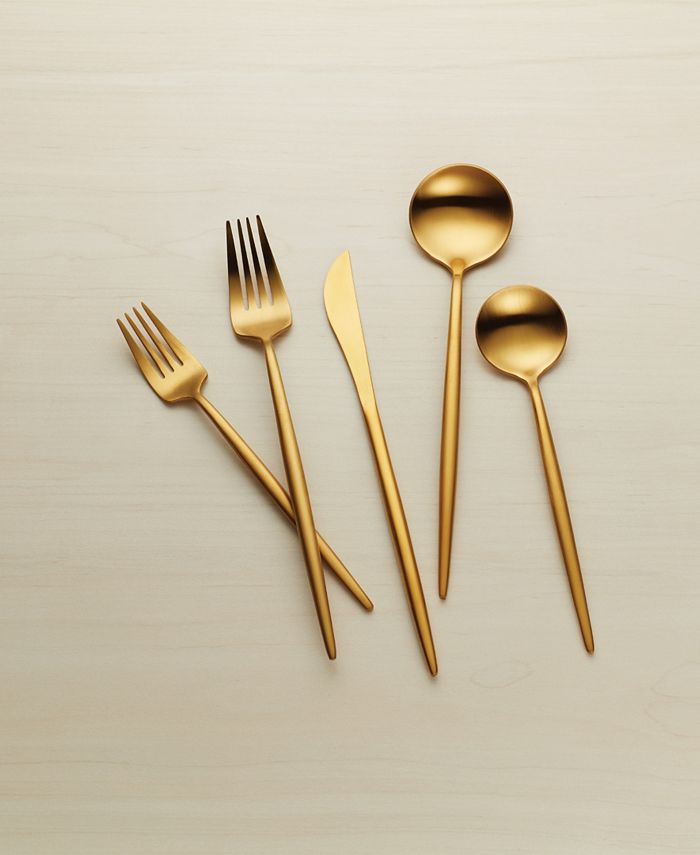 Hampton Forge Skandia Zephyr Satin 45 Piece Flatware Set - Macy's