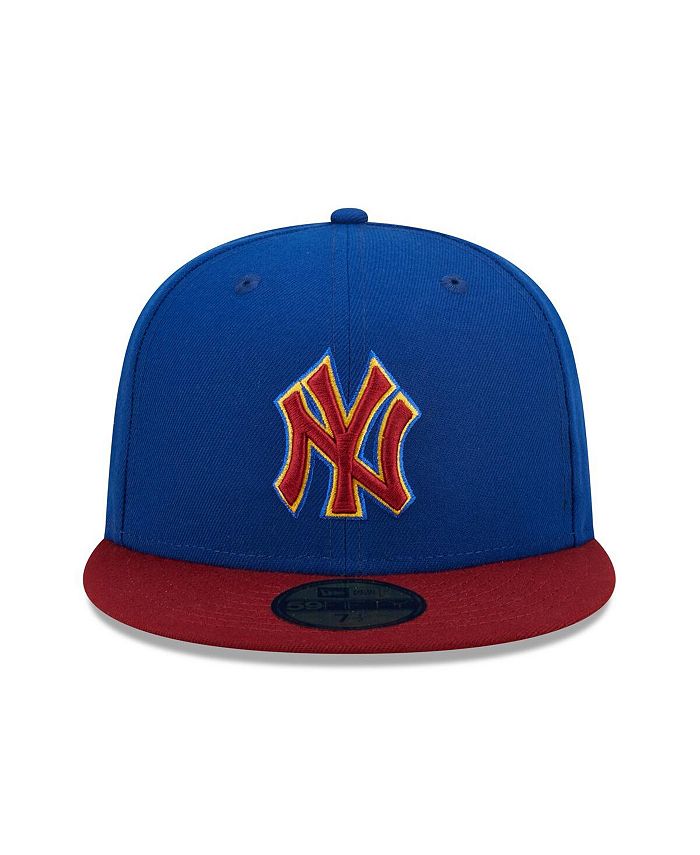 New Era Men's Royal, Red New York Yankees Logo Primary Jewel Gold ...