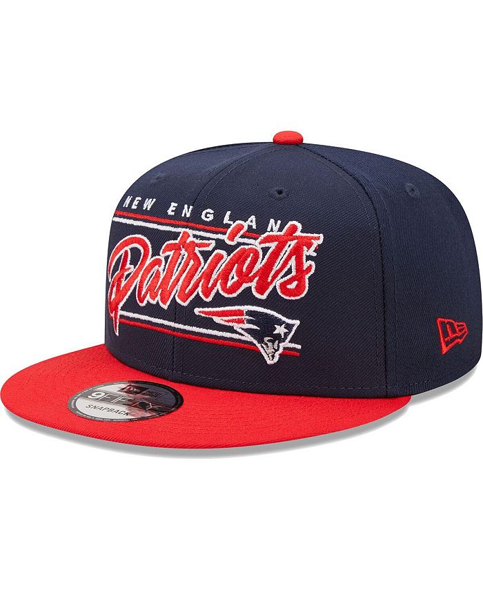 New Era Men's Navy, Red New England Patriots Team Script 9FIFTY ...