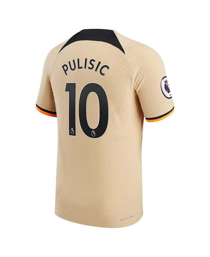 Nike Men's Christian Pulisic Gold Chelsea 2022/23 Third Authentic ...