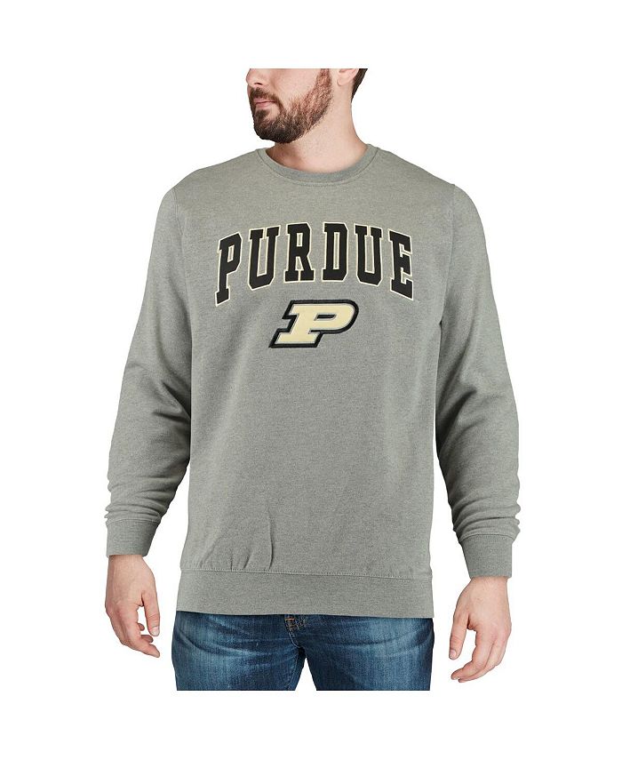 Colosseum Men's Purdue Boilermakers Arch & Logo Crew Neck Sweatshirt ...