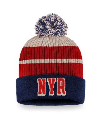 Men's Fanatics Blue New York Rangers True Classics Cuffed Knit Hat with ...
