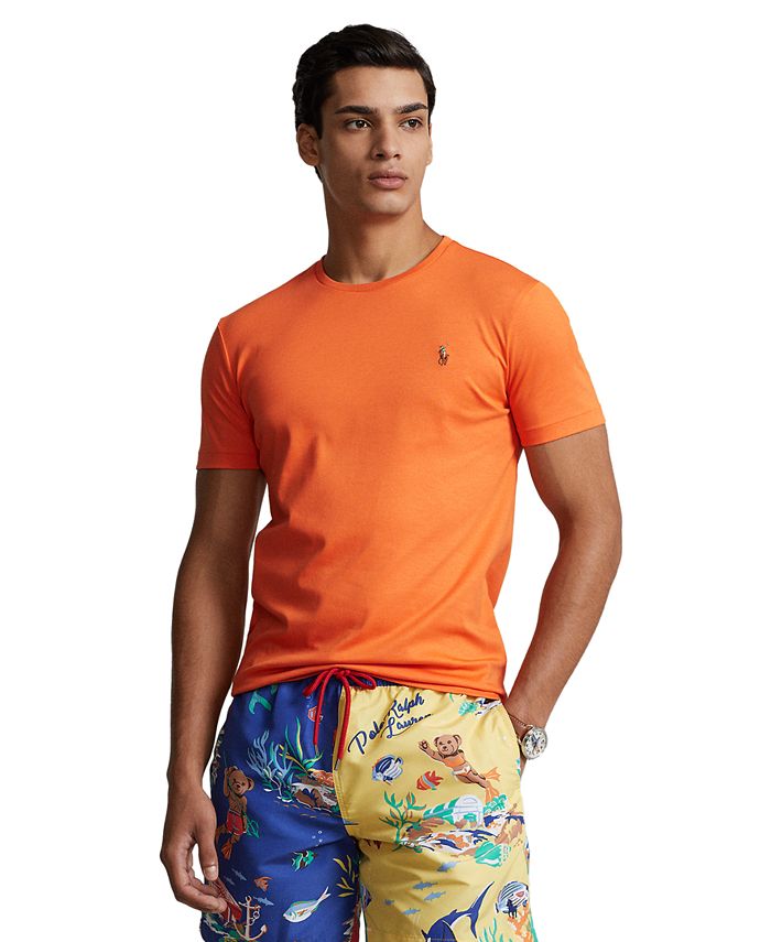 Polo Ralph Lauren Men's Custom Slim Fit Soft Cotton T-Shirt & Reviews - T-Shirts - Men - Macy's