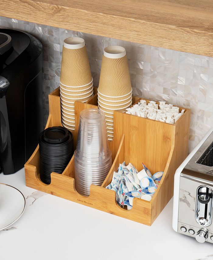 Mind Reader Bali Collection, 6-Compartment Cup, Lid and Condiment ...