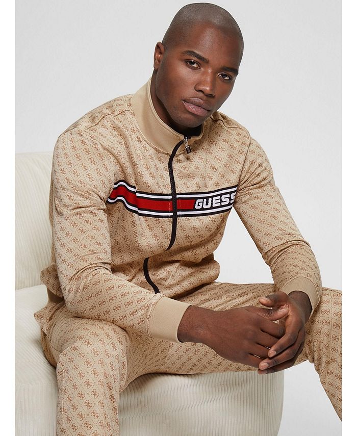 GUESS Men's Korbin Long Sleeve Track Jacket - Macy's