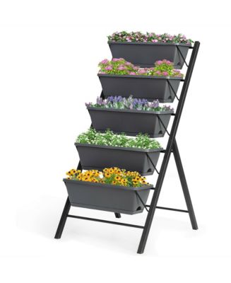4 FT Vertical Raised Garden Bed 5-Tier Planter Box - Macy's