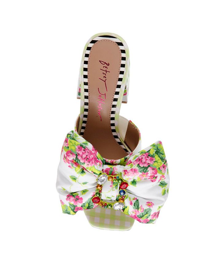 Betsey Johnson Women's Possie Large Bow Slip-on Platform Pumps - Macy's
