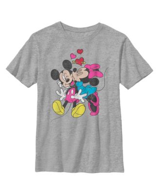 Boy's Mickey & Friends Valentine's Day Minnie Mouse Smooch Child T ...