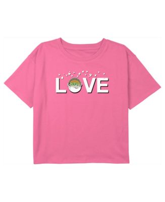 Girl's Star Wars: The Mandalorian Grogu Love Bassinet Child T-Shirt ...