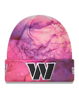 Men's New Era Pink Washington Commanders 2022 NFL Crucial Catch Knit ...