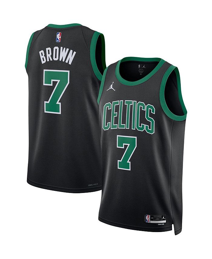 Nike Men's Jordan Jaylen Brown Black Boston Celtics Statement Edition ...