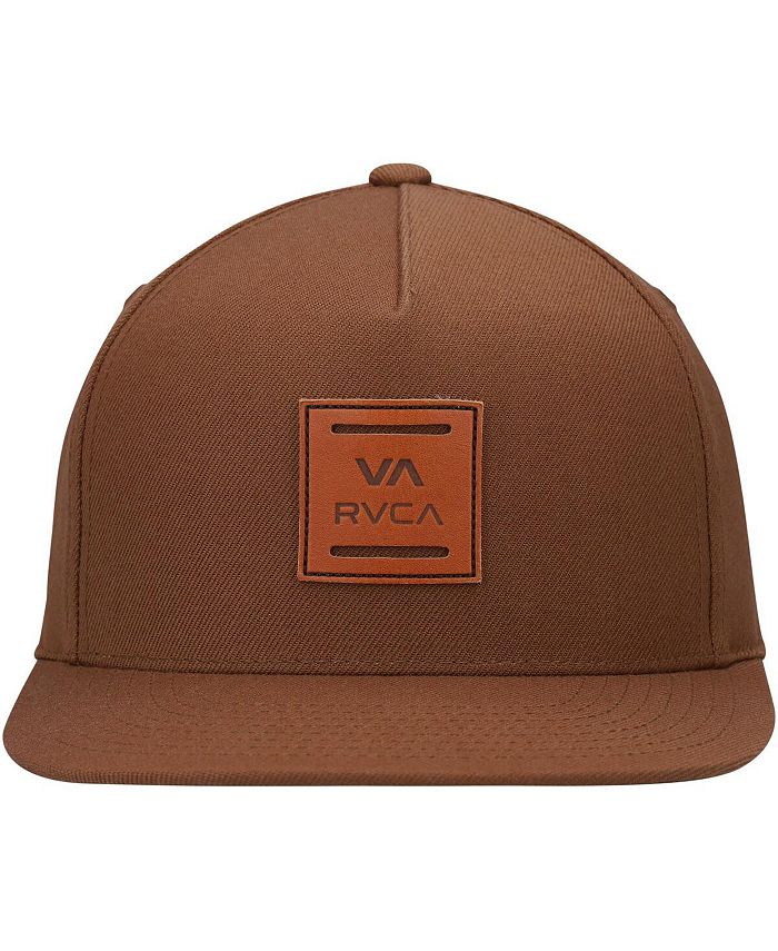 RVCA Men's Brown All The Way Snapback Hat - Macy's