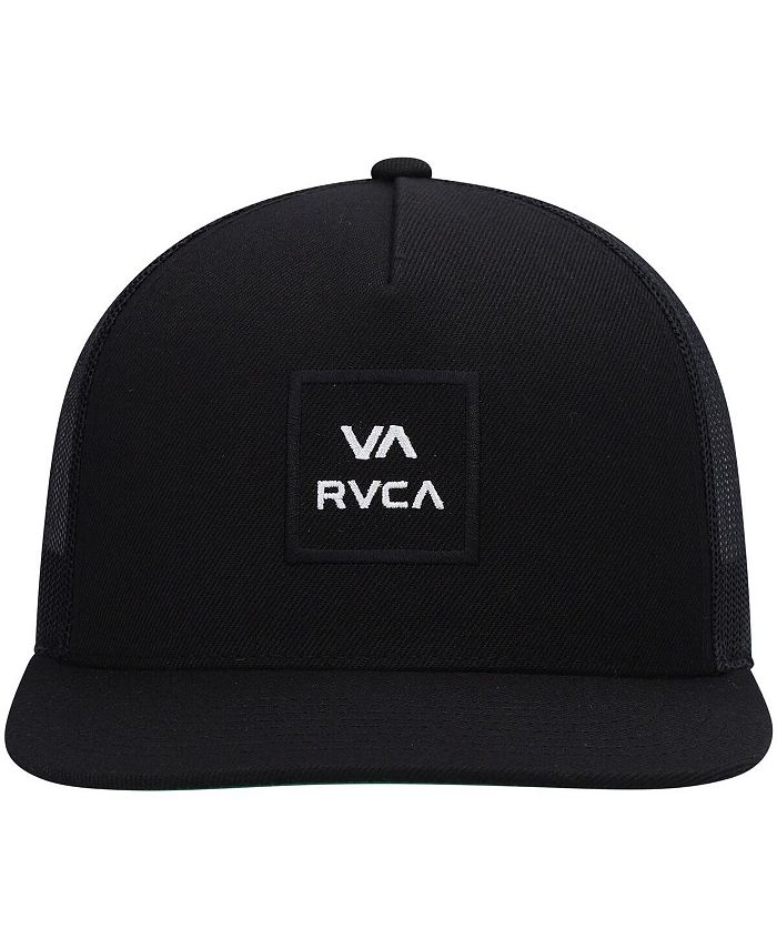RVCA Men's Black All the Way Trucker Snapback Hat - Macy's