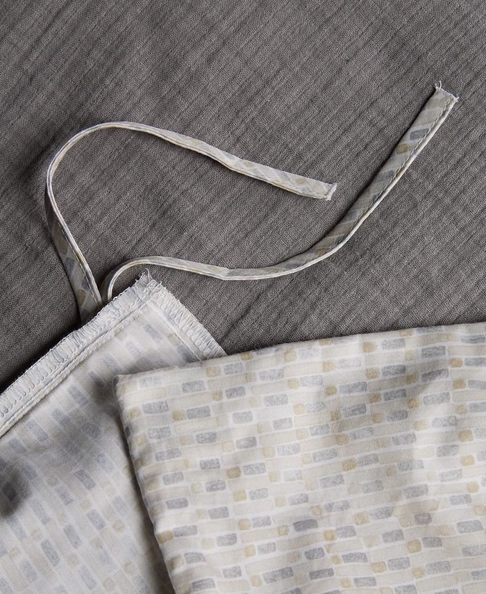 Oake Paint Check 2-Pc. Comforter Set, Twin, Created for Macy's - Macy's