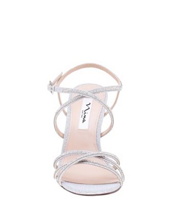 Nina Women's Anna Embellished Evening Sandals - Macy's