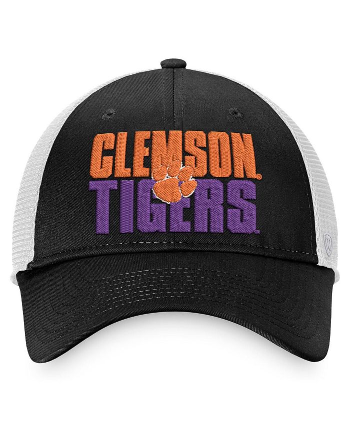Top of the World Men's Black, White Clemson Tigers Stockpile Trucker ...