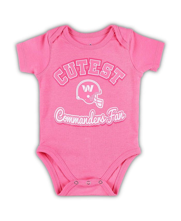 Outerstuff Girls Newborn and Infant Pink Washington Commanders Cutest ...