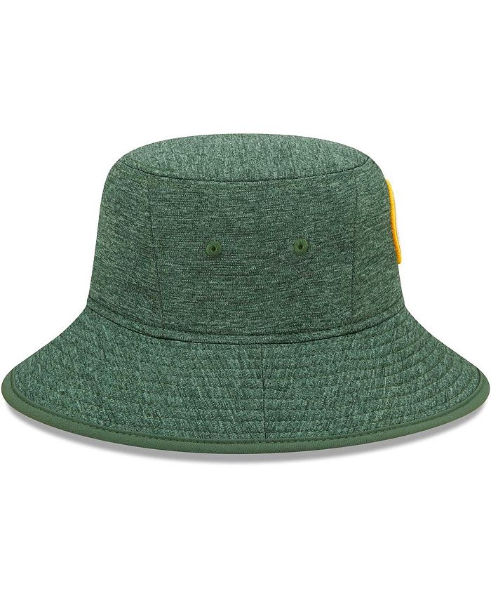 New Era Men's Heather Green Green Bay Packers Bucket Hat - Macy's