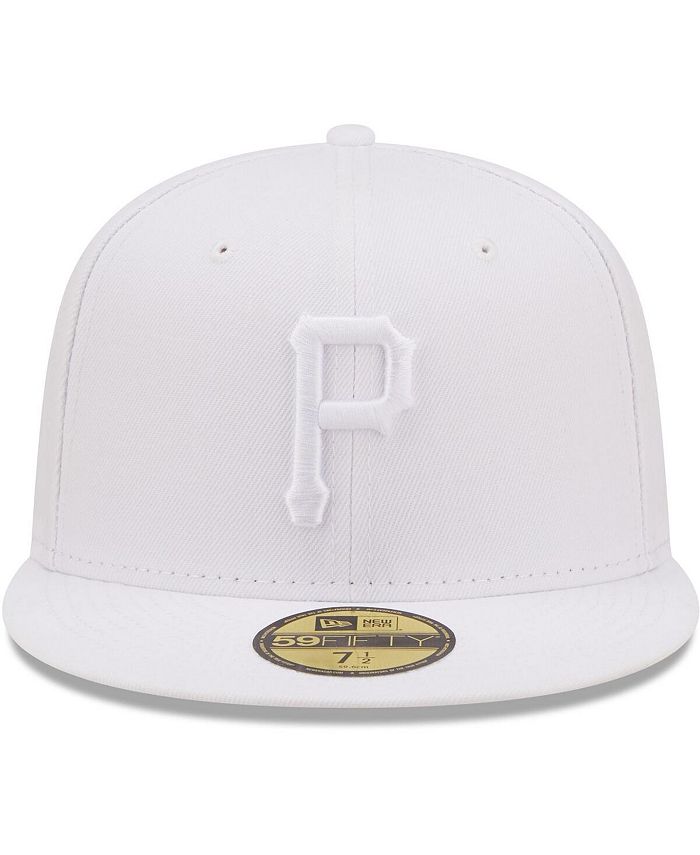 New Era Men's Pittsburgh Pirates White on White 59FIFTY Fitted Hat - Macy's