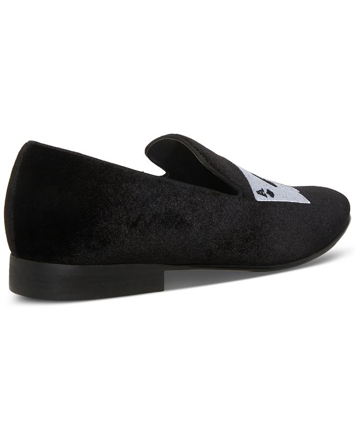 Steve Madden Men's Malachi Embroidered Playing Cards Velvet Dress ...