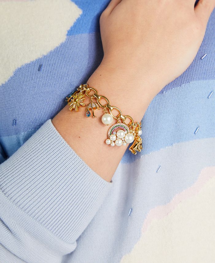 kate spade new york Gold-Tone Stone, Crystal, & Imitation Pearl Weather ...