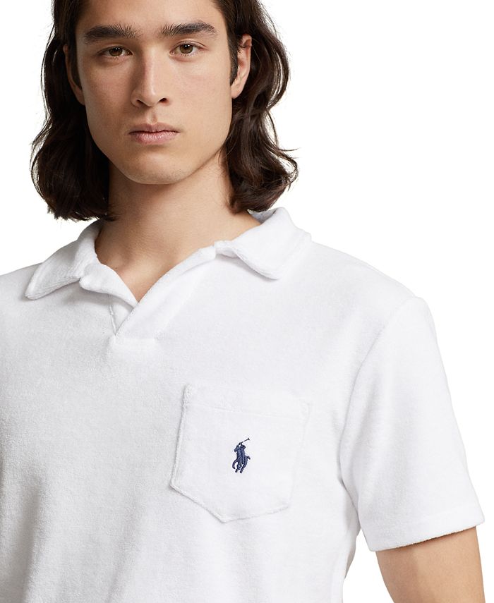 Polo Ralph Lauren Men's Cotton-Blend Terry Polo Shirt - Macy's