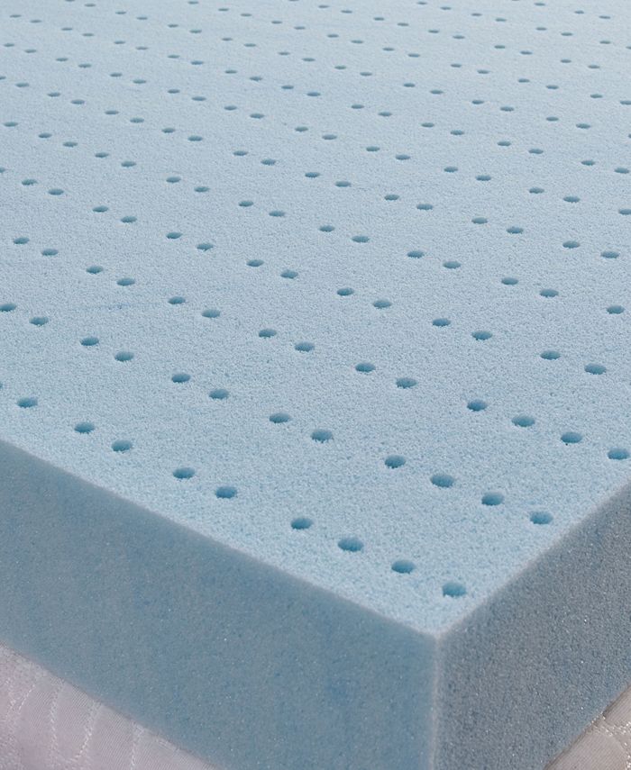 Comfort Tech TheraGel 4" Memory Foam Mattress Topper, Queen - Macy's