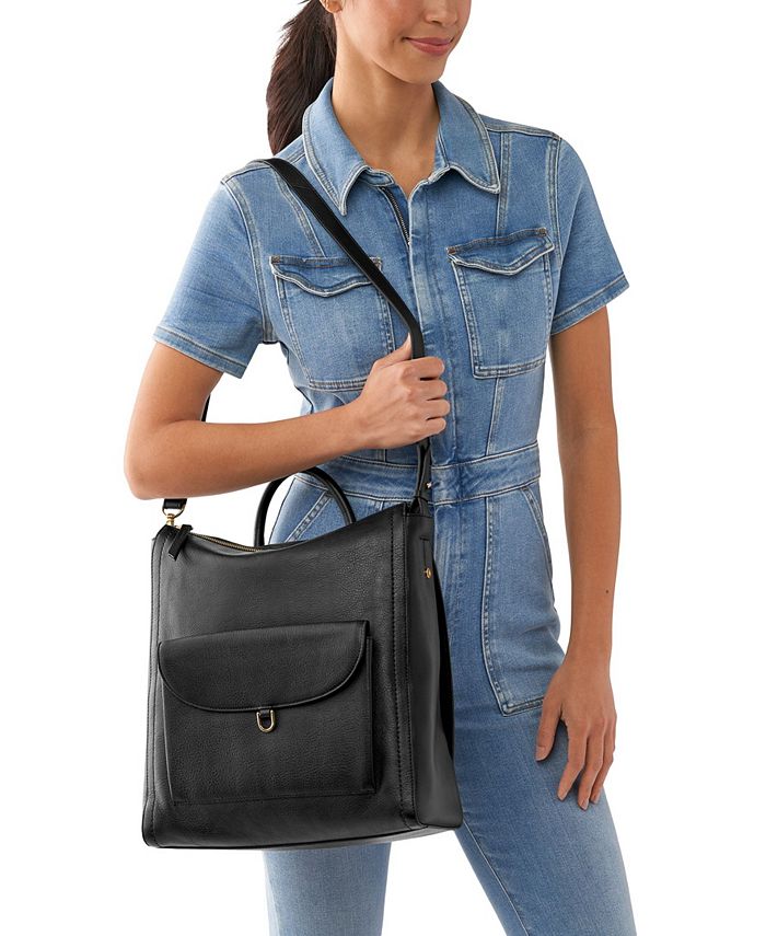 Fossil Parker Leather Backpack Bag - Macy's