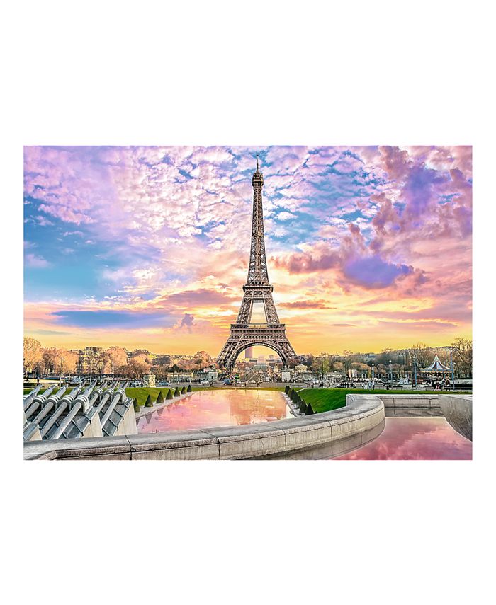 Trefl Prime 1000 Piece Puzzle- Romantic Sunset Eiffel Tower, Paris, France - Macy's
