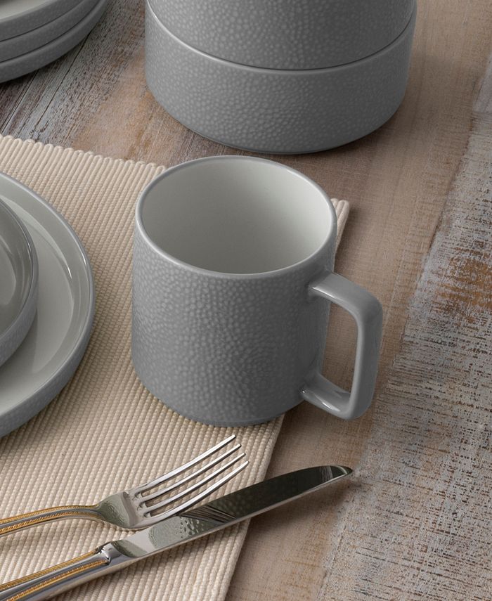 Noritake Colortex Stone Stax Mugs, Set of 4 - Macy's