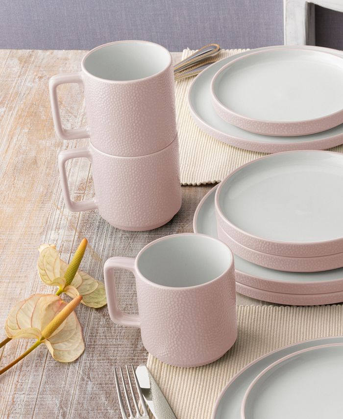 Noritake Colortex Stone Stax Mugs, Set of 4 - Macy's