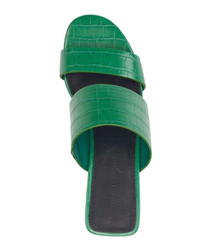 French Connection Women's Slide on Block Heel Sandals - Macy's