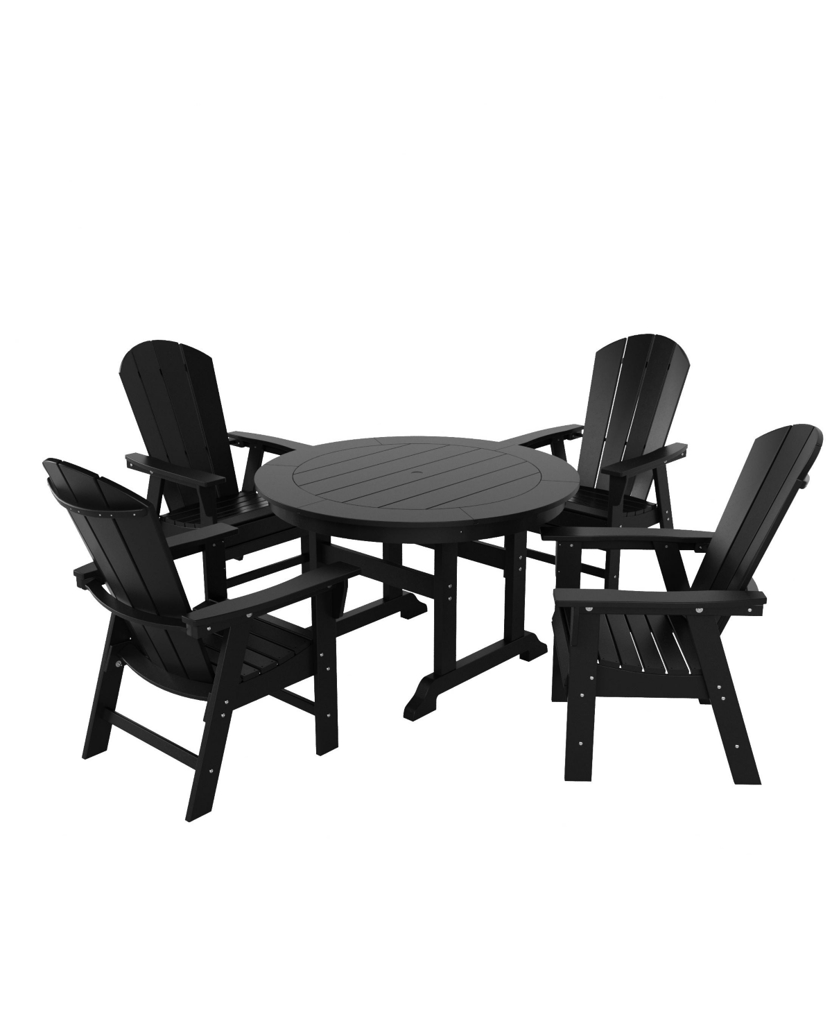 Click here for WestinTrends 5 Piece Outdoor Patio Dining Round Ta... prices