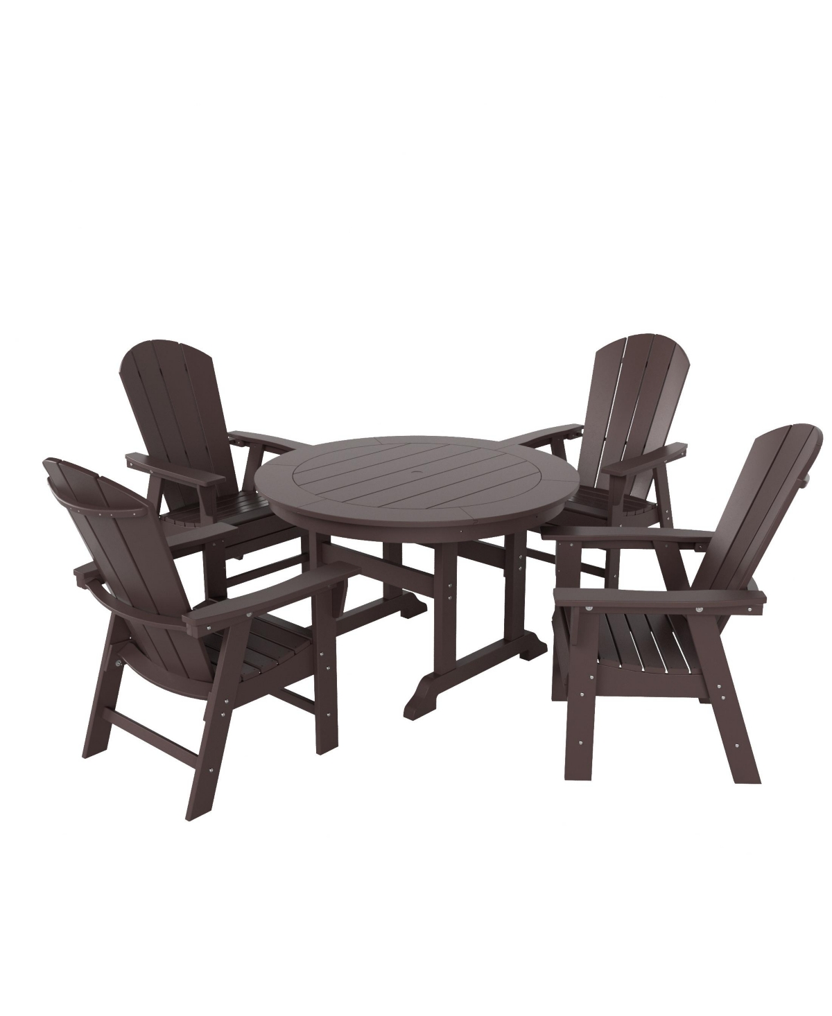 Click here for WestinTrends 5 Piece Outdoor Patio Dining Round Ta... prices
