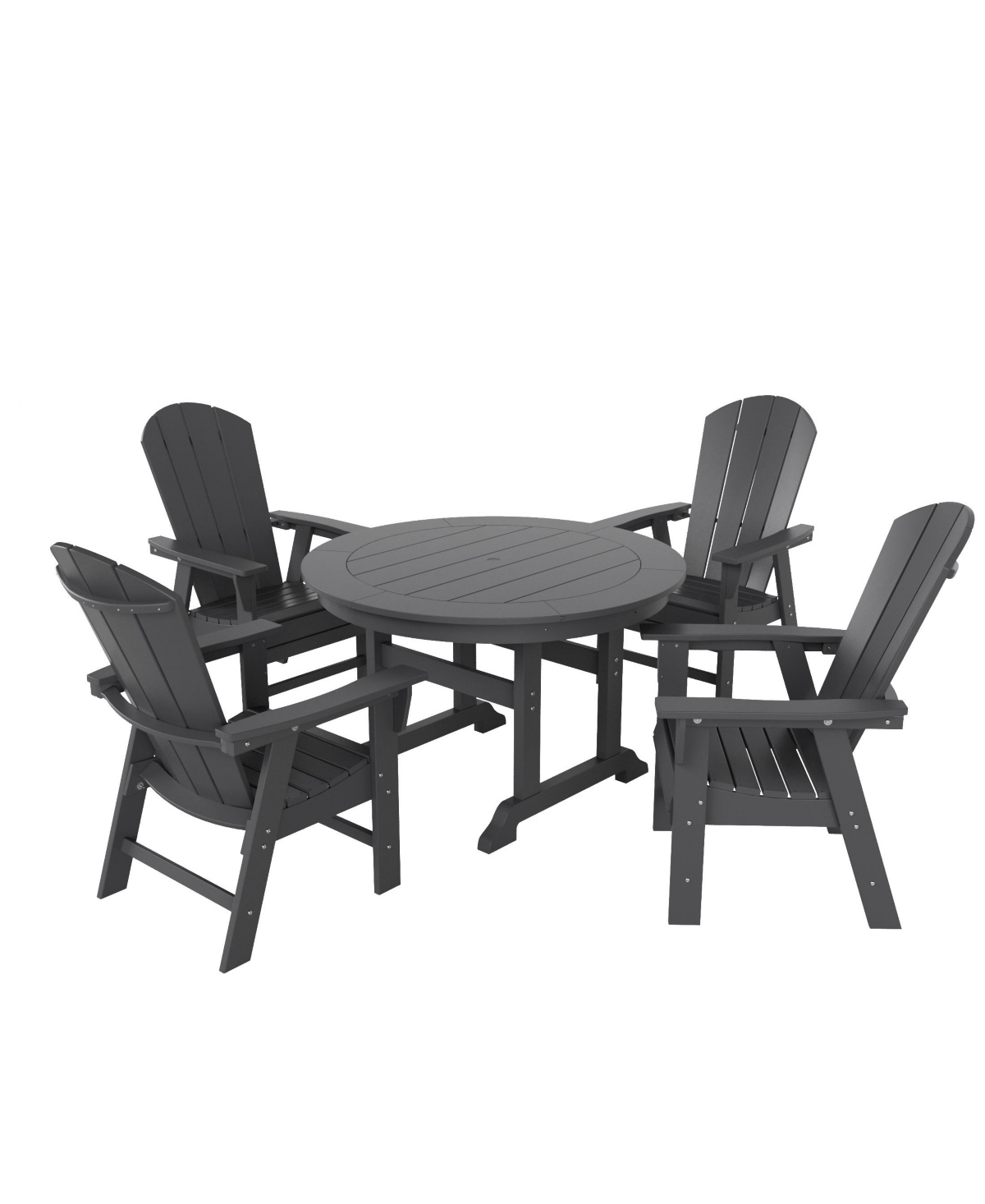 Click here for WestinTrends 5 Piece Outdoor Patio Dining Round Ta... prices