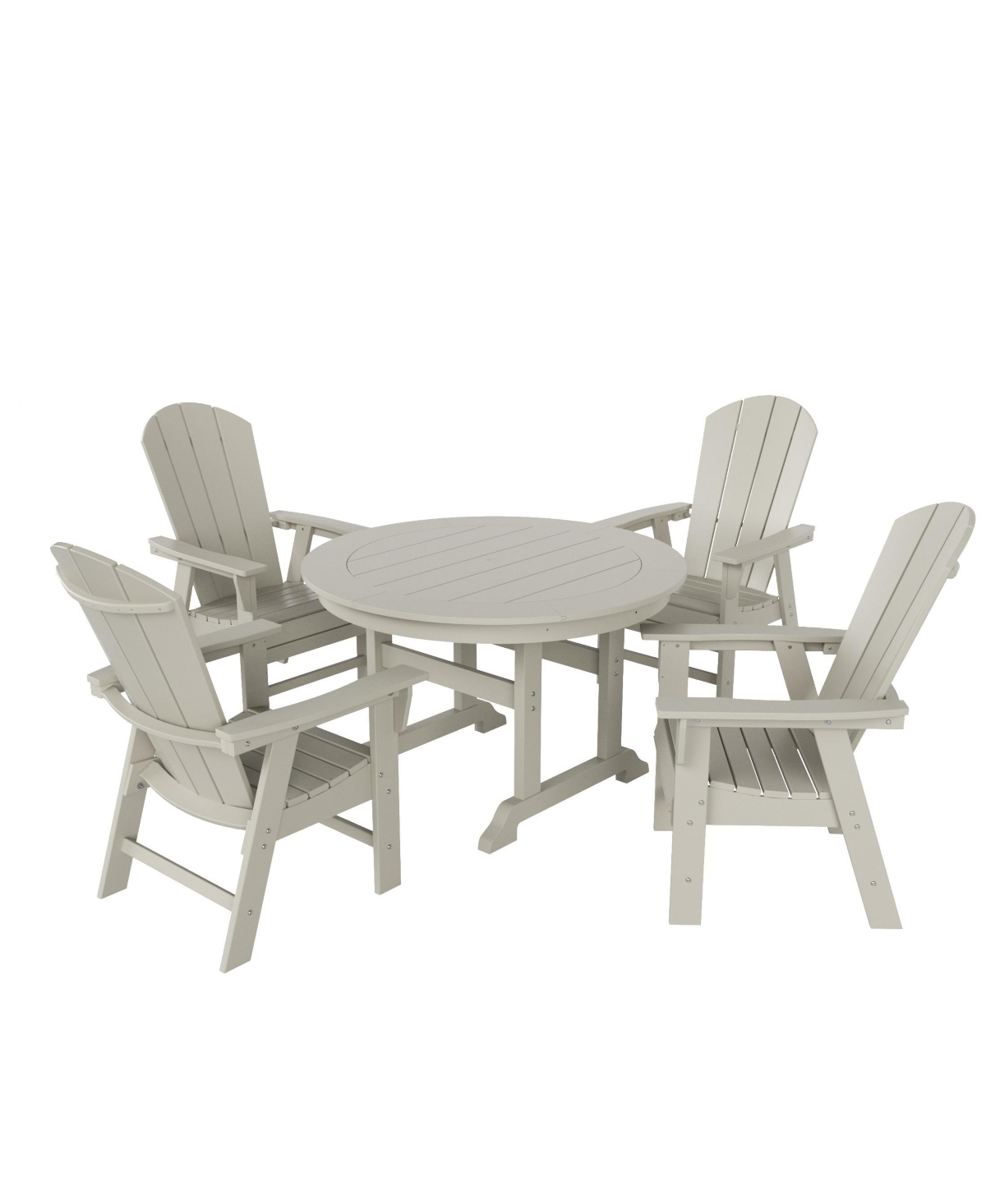 Click here for WestinTrends 5 Piece Outdoor Patio Dining Round Ta... prices