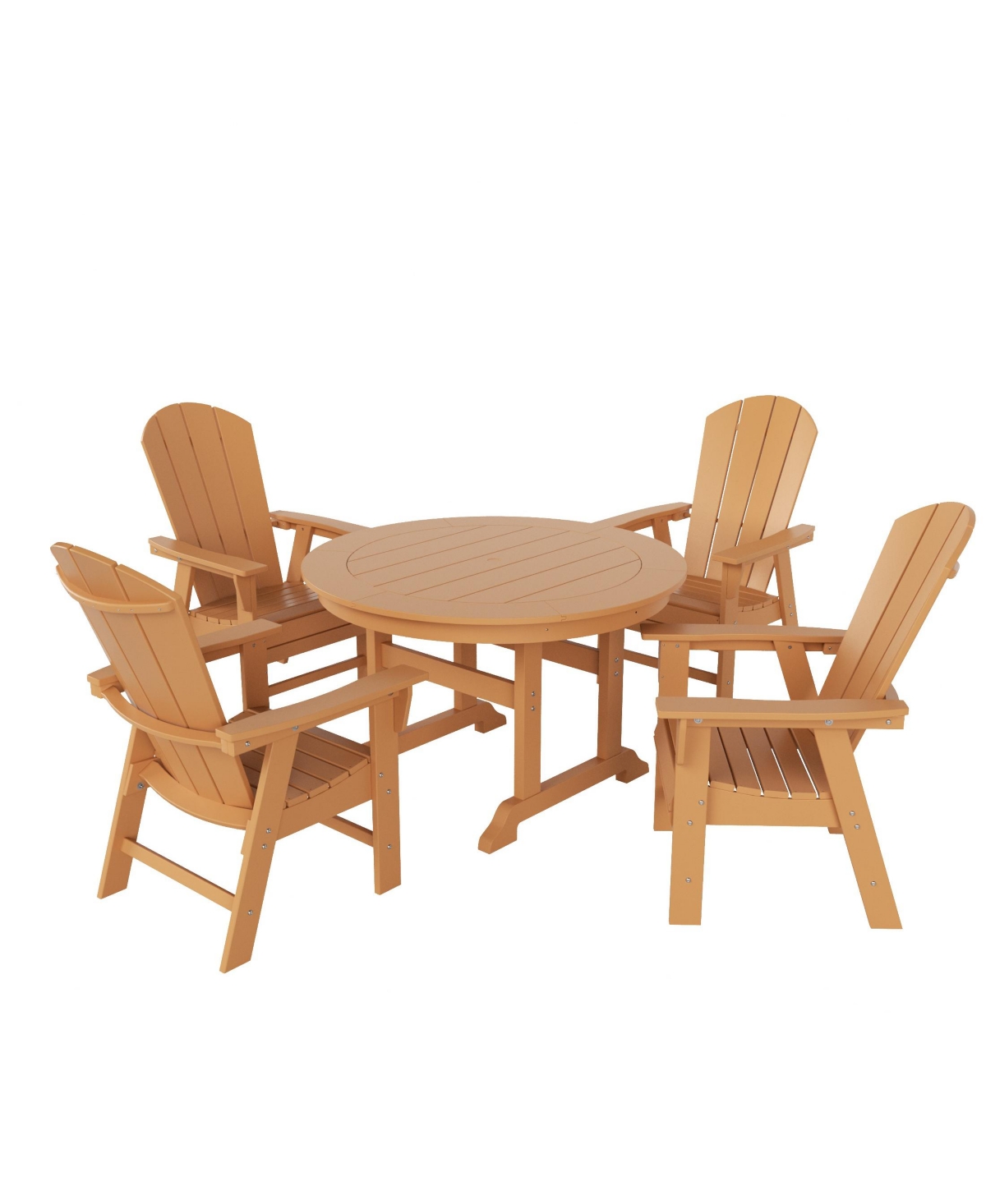 Click here for WestinTrends 5 Piece Outdoor Patio Dining Round Ta... prices