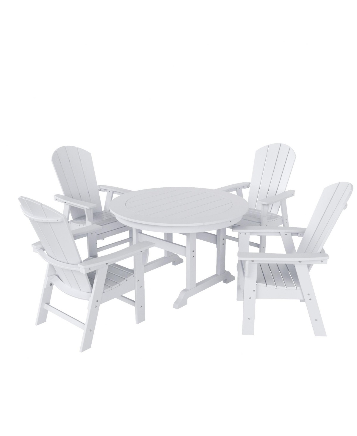 Click here for WestinTrends 5 Piece Outdoor Patio Dining Round Ta... prices