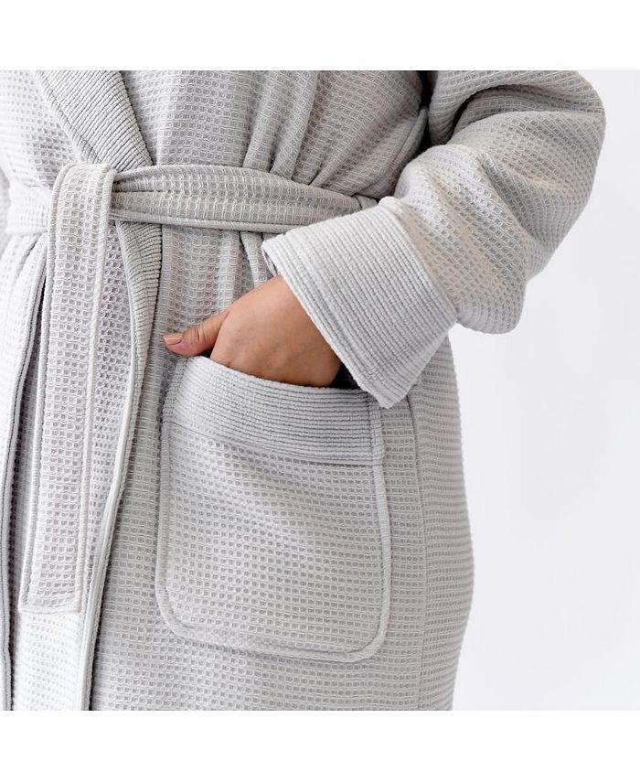 Cozy Earth Waffle Terry Bath Robe for Women and Men - Macy's