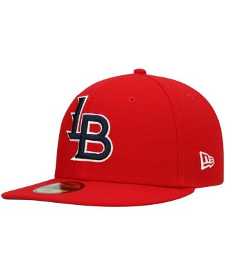 Men's New Era Red Louisville Bats Authentic Collection Road 59FIFTY ...
